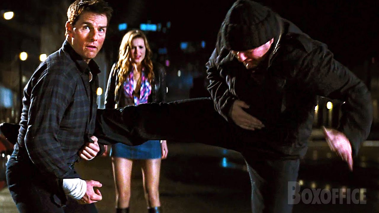 Tom Cruise aplasta a 5 tipos frente a su hermana tonta | Jack Reacher ...