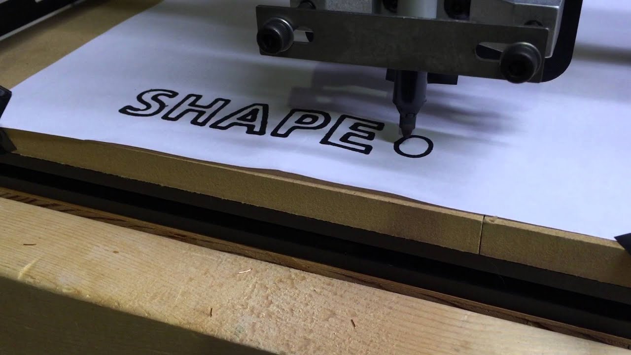 Shapeoko 2 first test plot - YouTube