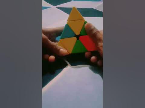 How to solve pyramix cube and how to make pyramix cube and solve #viral #shorts #ytstudio #cube ...