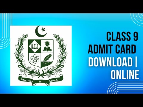 Class 9 Admit Card | Online Download | @CSC1232 - YouTube