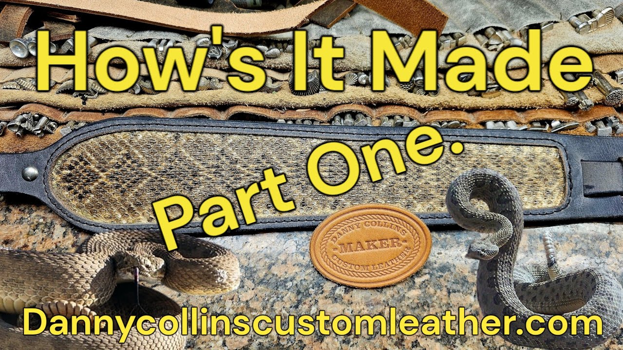 Building a Leather Rifle Sling With Exotic Inlay, Start to Finish Part ...