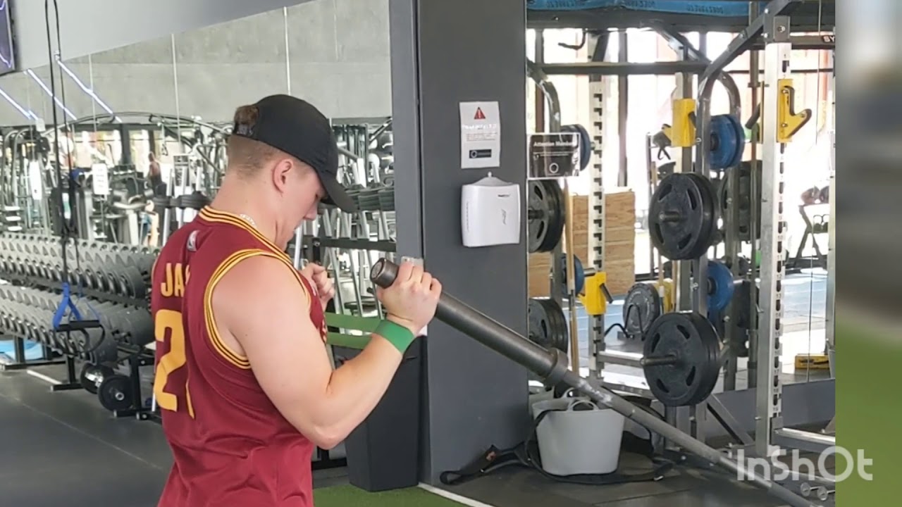 Mini Band Landmine Press - YouTube