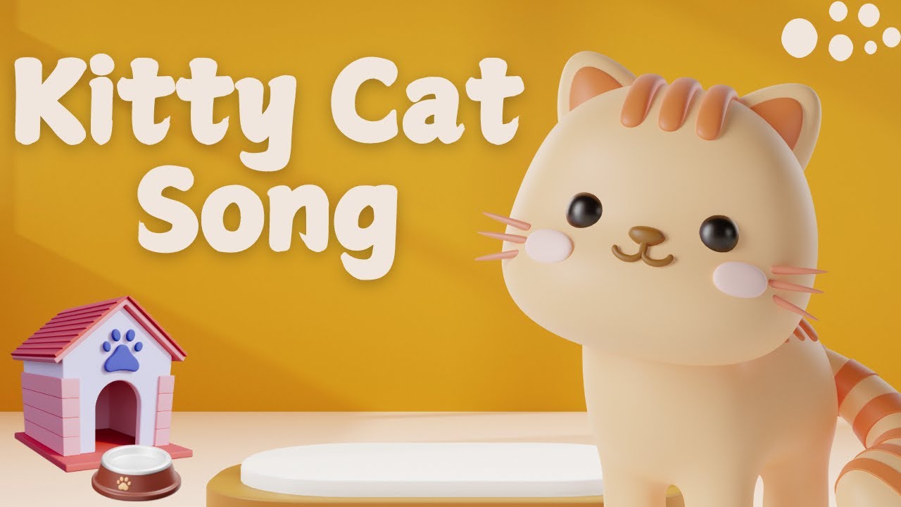 Cute Kitty Cat Meow Song - Fun Animal Song for kids - Kitten Dance ...
