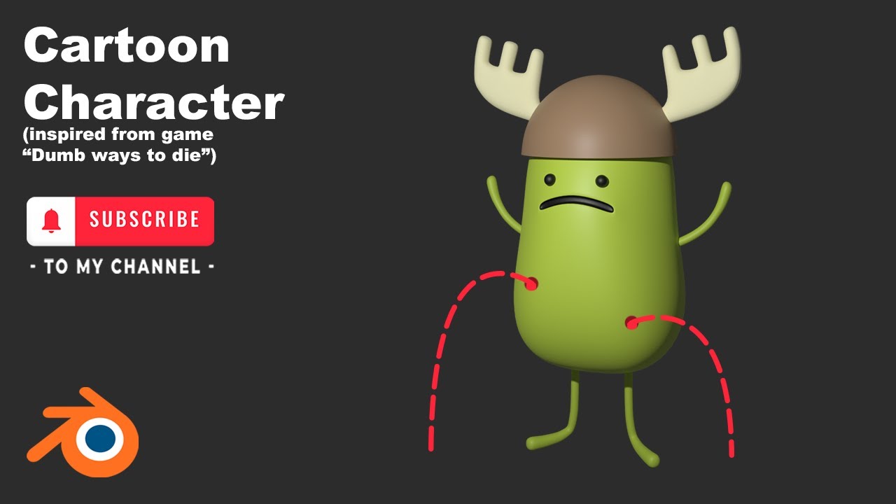 Cartoon Character making in Blender - YouTube