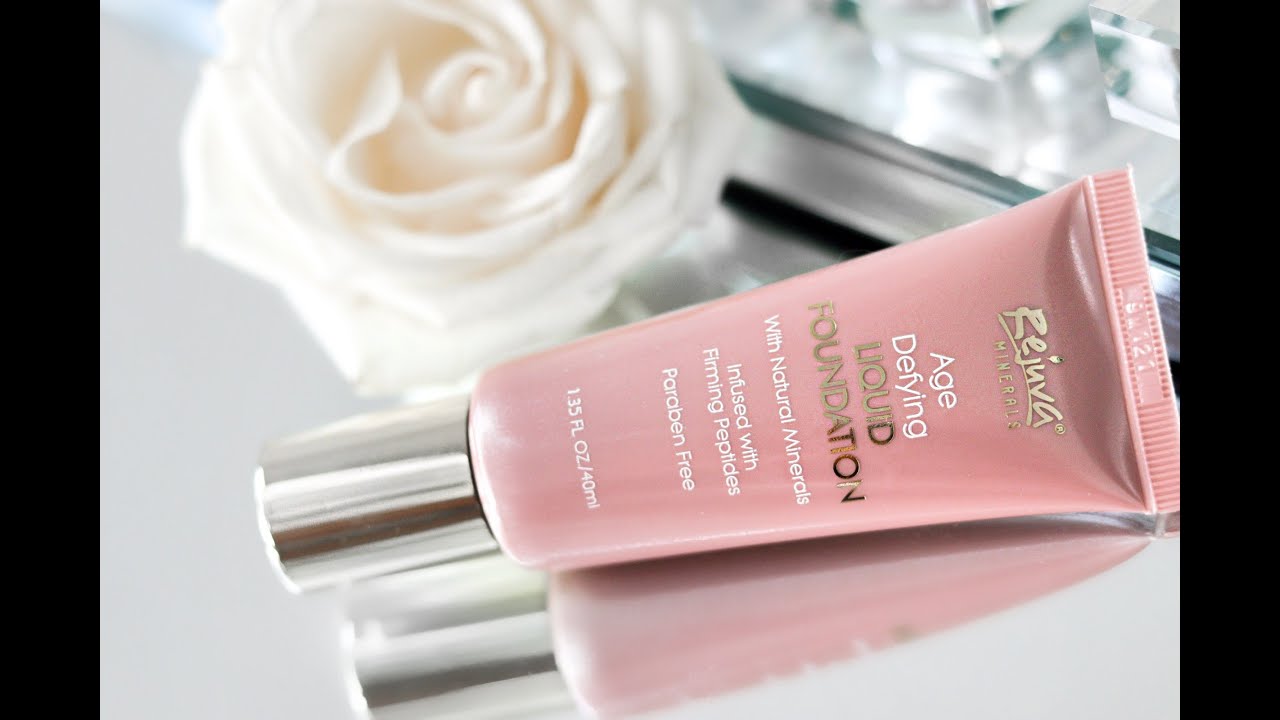 Rejuva Minerals Age Defying Liquid Foundation Quick Tutorial - YouTube