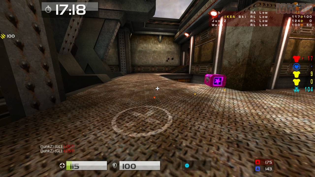 Quake Live: Pummel @ quadcarrier through teleporter @ hiddenfortress ...