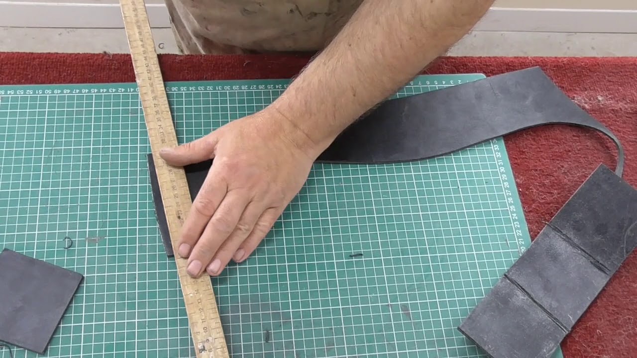 How I fold thick leather - YouTube