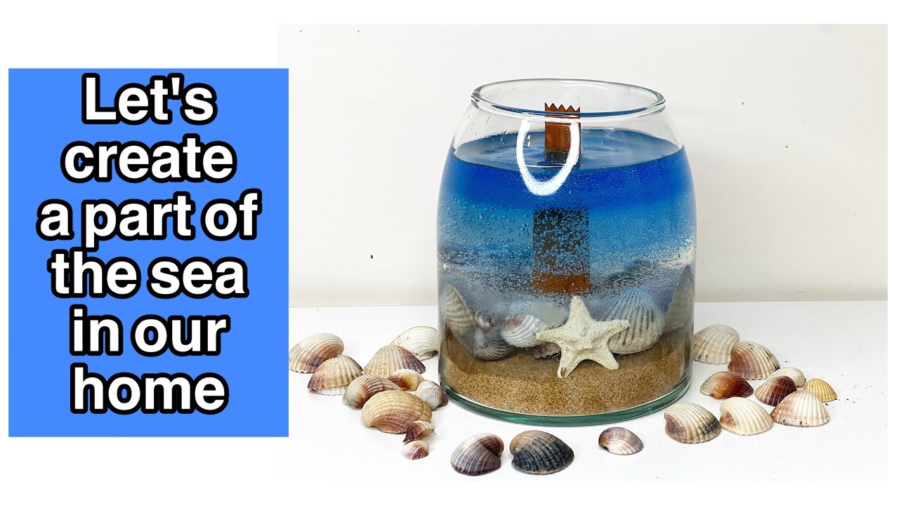 HOW TO MAKE GEL CANDLE | DIY Ocean Gel Candle | Candle Making for ...