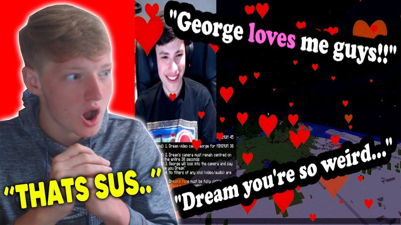 Reacting to Dream and George SUS MOMENTS... - YouTube