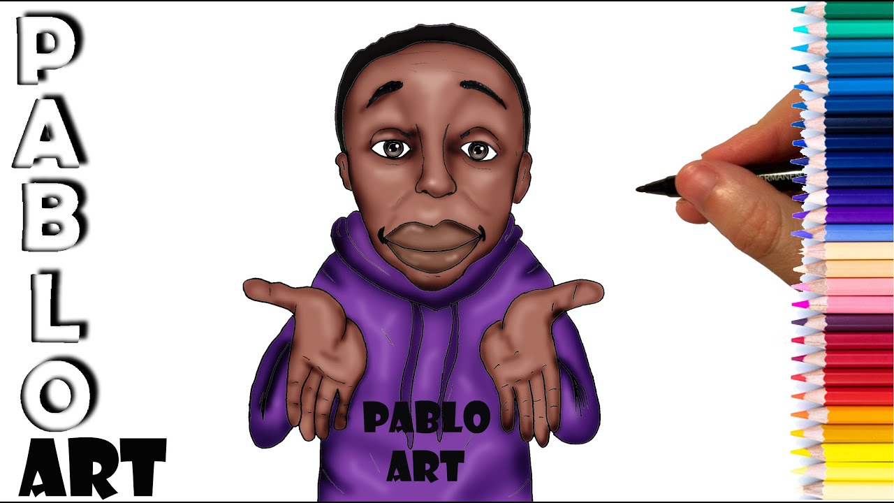 How to Draw Khaby Lame | Learn to Draw step by step - YouTube