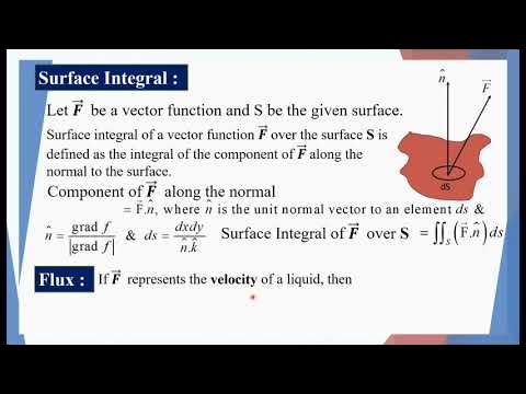 Lecture 5: Surface Integral in Vector Calculus | Solenoidal Vector function | Double Integral ...