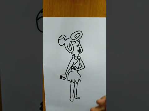 How To Draw Wilma Flintstone | The Flintstones Cartoon Characters ...