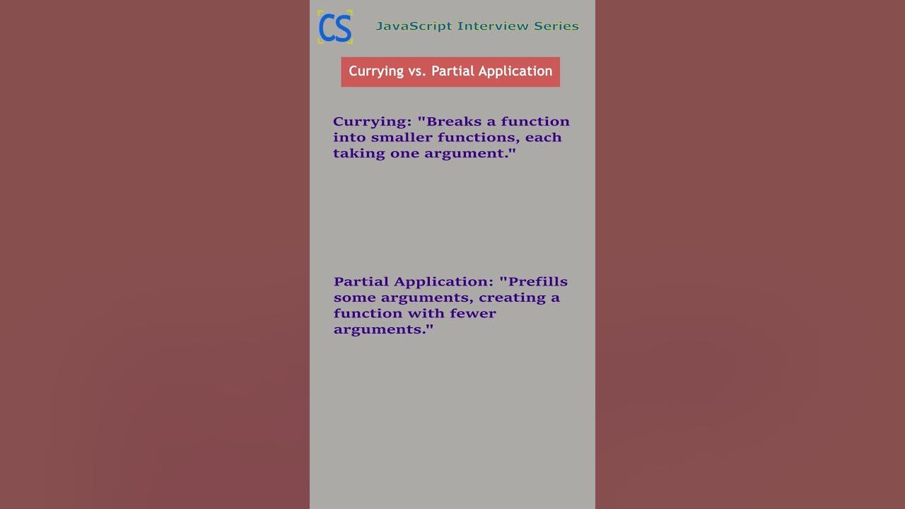 Currying in JavaScript #coding #interview #javascript - YouTube