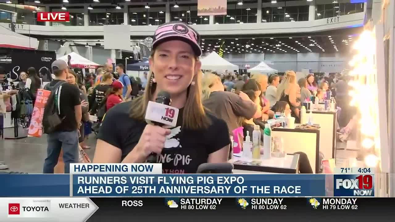 Runners visit Flying Pig Expo ahead of 25th running - YouTube