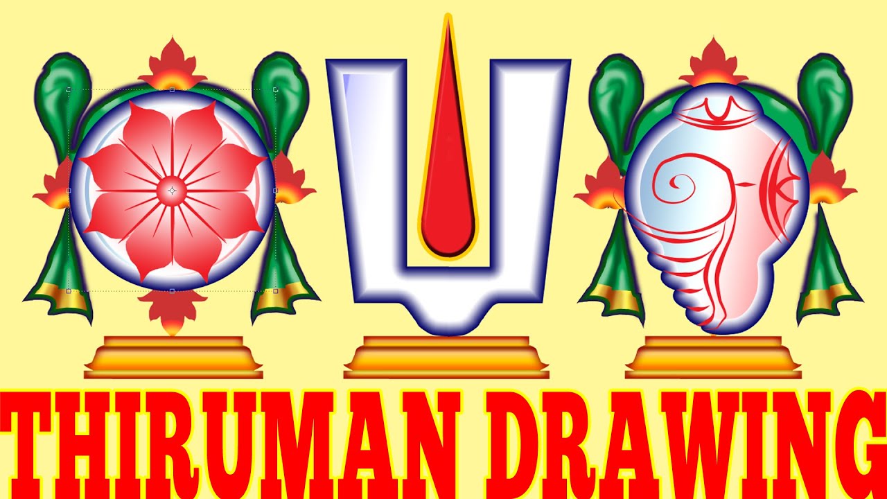 Perumal #Namam Sanku Chakra #art #drawing Namam #digitalart GOVINDA ...