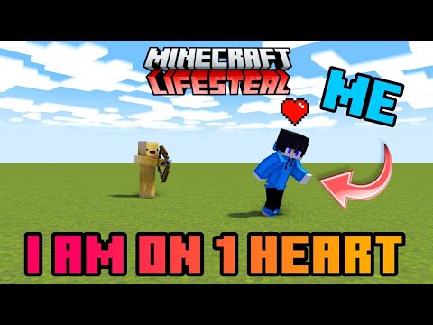 I am on 1 heart in this lifesteal Minecraft SMP | Minecraft lifesteal ...