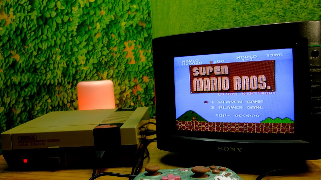 Gaming on CRT | Spica NES | Super Mario Bros [NES] | Sony 9" CRT TV ...