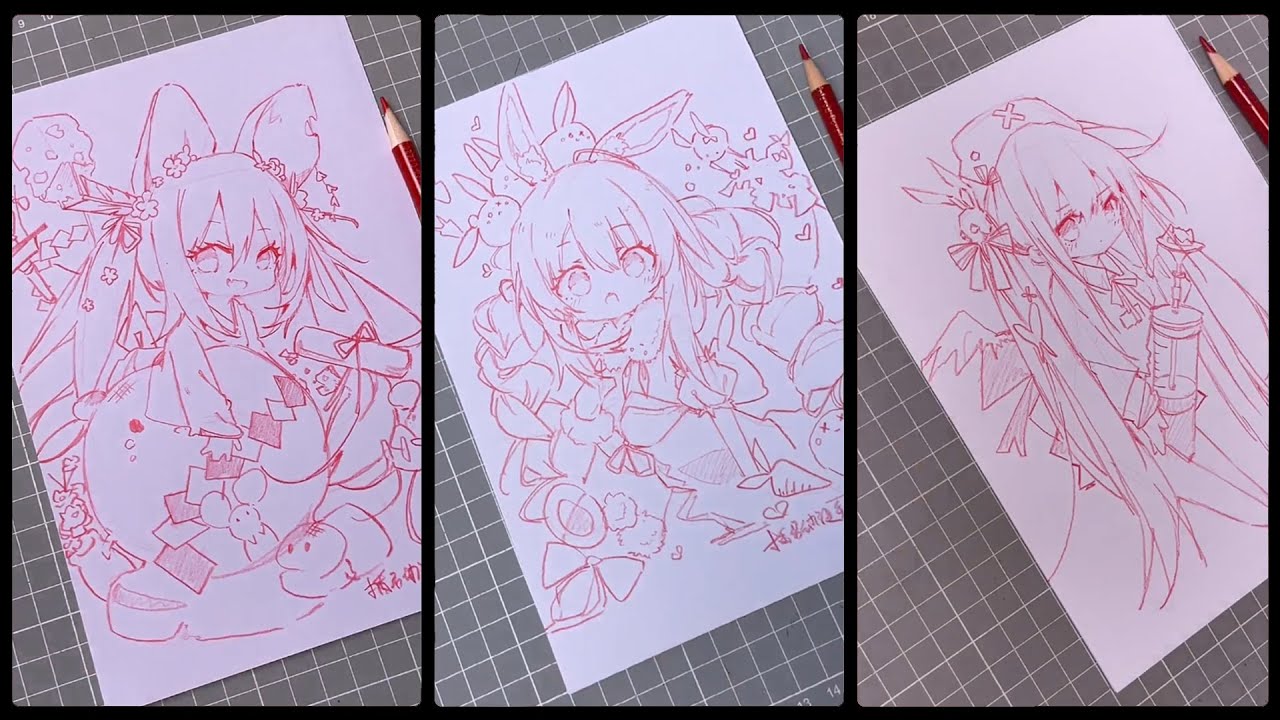 Anime manga drawings | 3x speed anime drawings | Draw so easy Anime ...