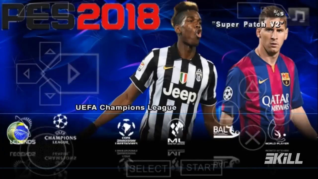 PES 2018 PPSSPP 100% ATUALIZADO ( PPSSPP & PSP ANDROID) - YouTube