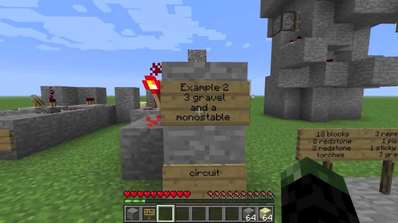 How to destroy sand or gravel with pistons! [Minecraft] - YouTube