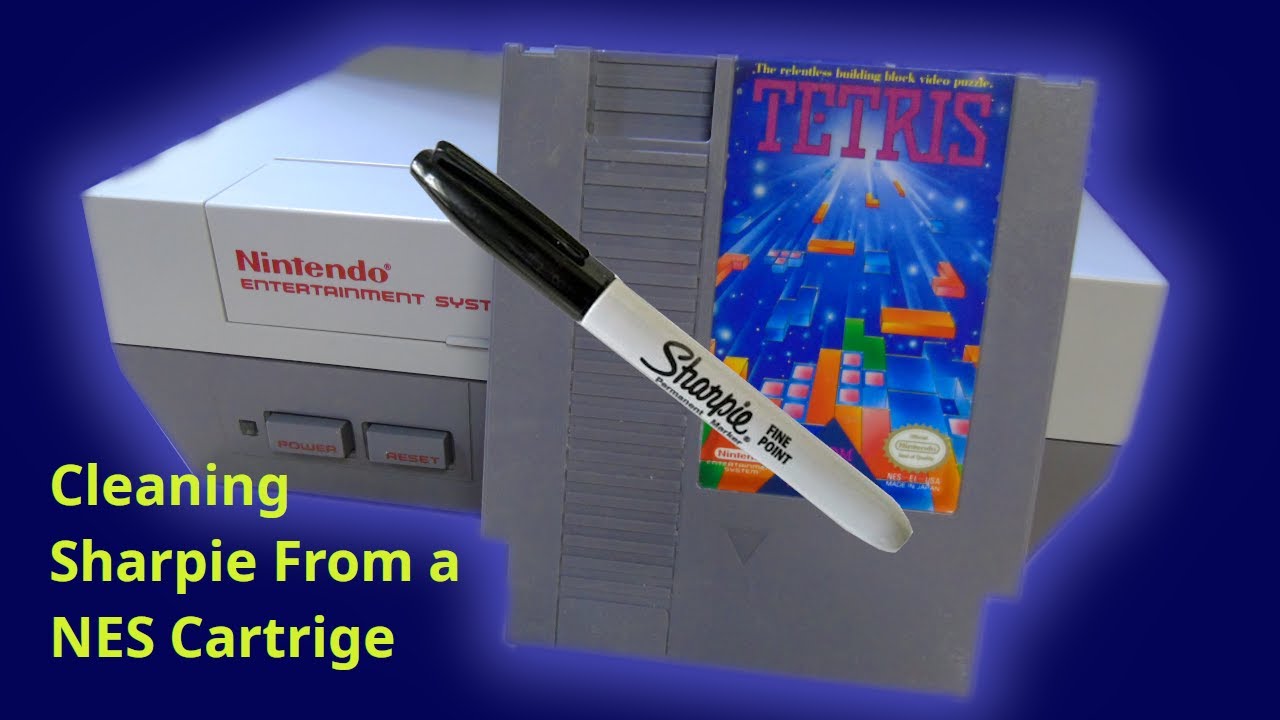 Nintendo (NES) Cartridge Cleaning and Marker Removal - YouTube
