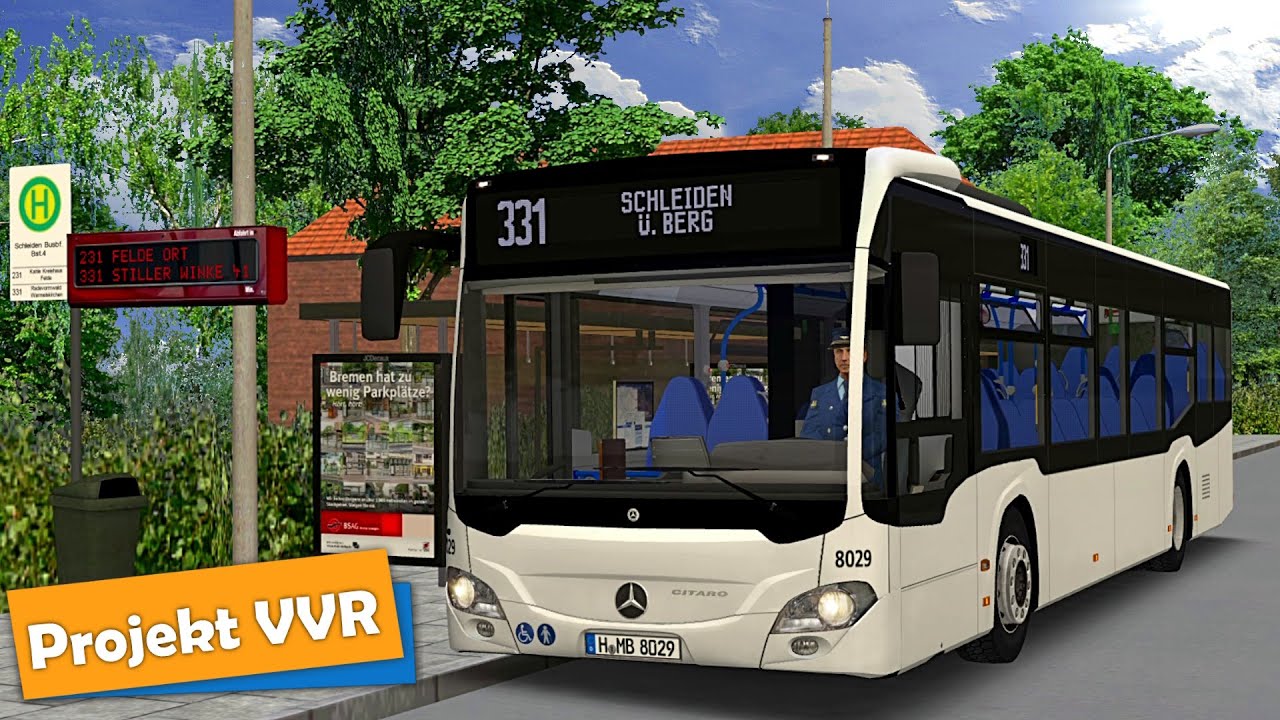 OMSI 2 Mit der langen Linie einmal über die Map - Projekt VVR 2023 ...