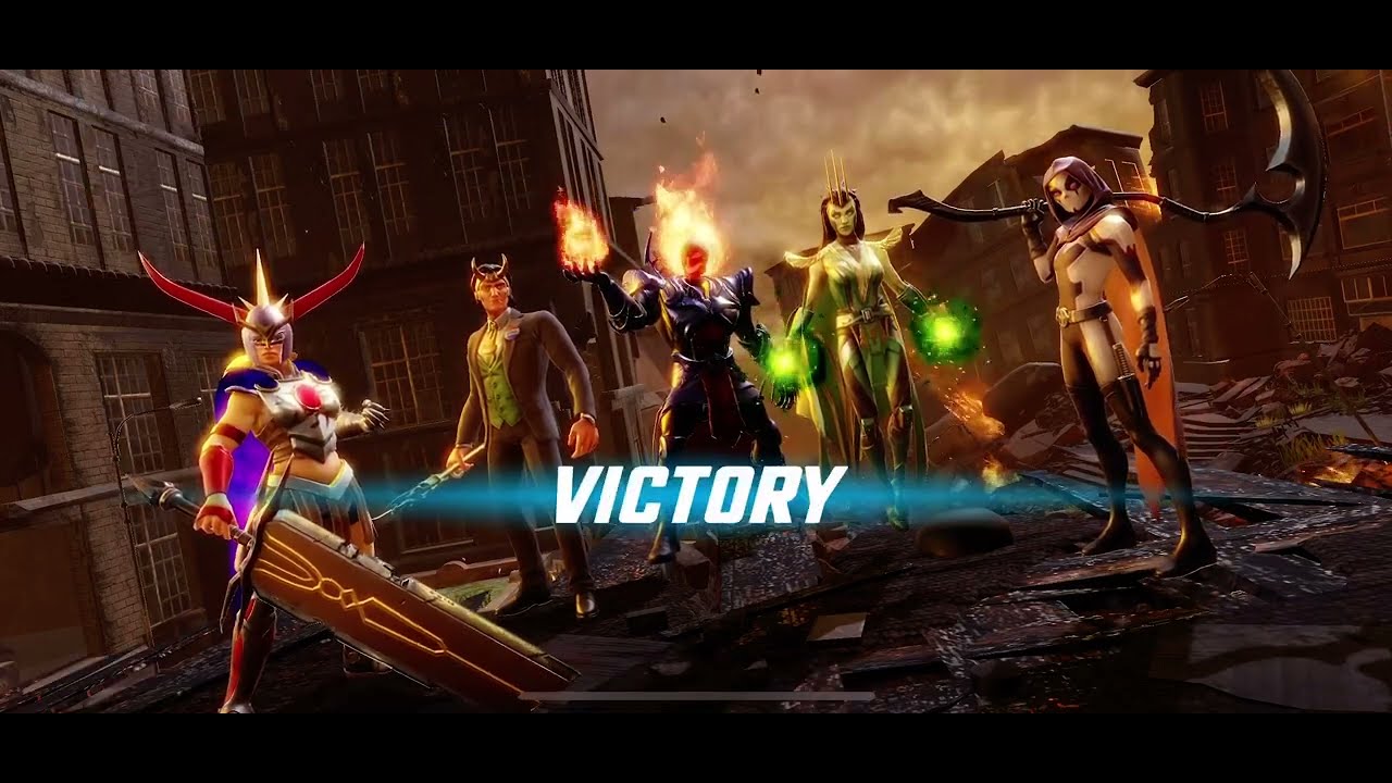Marvel Strike Force - Incursion Raid 1.4 - Mystic Boss (One Shot) - YouTube