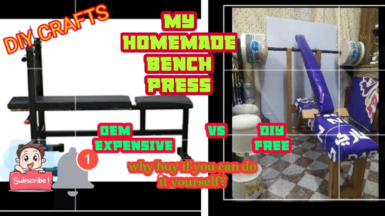 HOMEMADE BENCH PRESS - YouTube