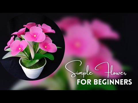Stocking Flower for Beginners || Bunga Stoking Pemula, Simpel dan Mudah Membuatnya