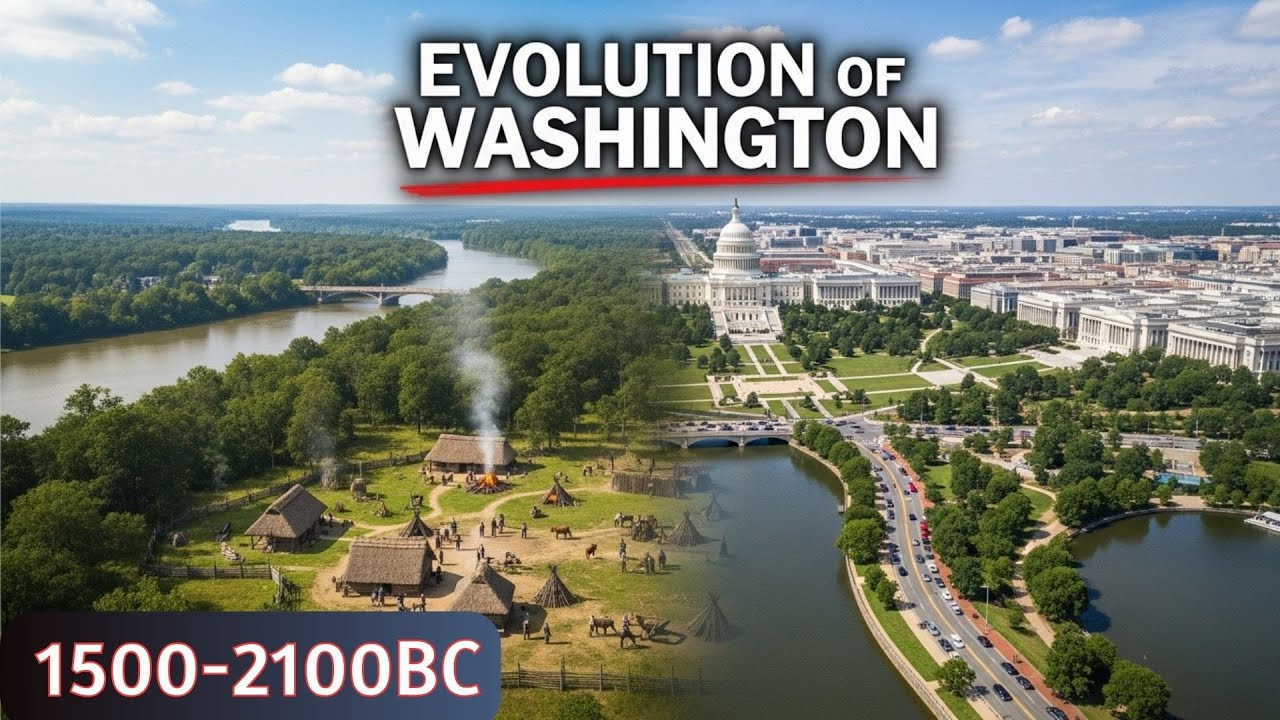 Evolution of Washington D C | 1000 Years of Change in 2 Minutes | From ...