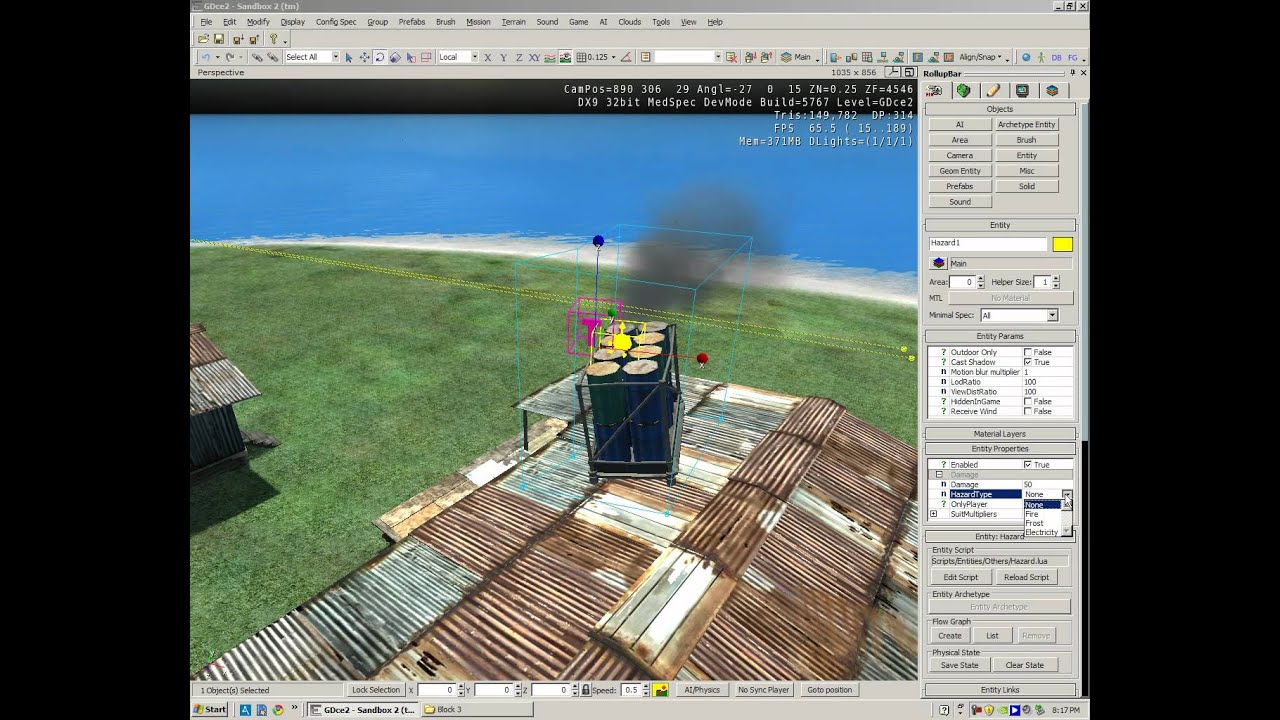 Crytek Crysis Game Design CryEngine Sandbox basic training - Creating a ...