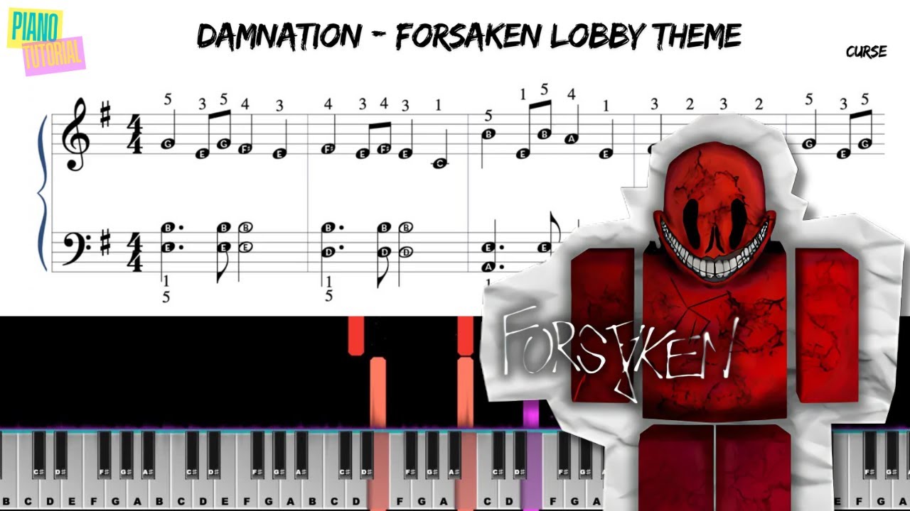 Sheet Music - Damnation - FORSAKEN Lobby Theme - Piano Cover # ...