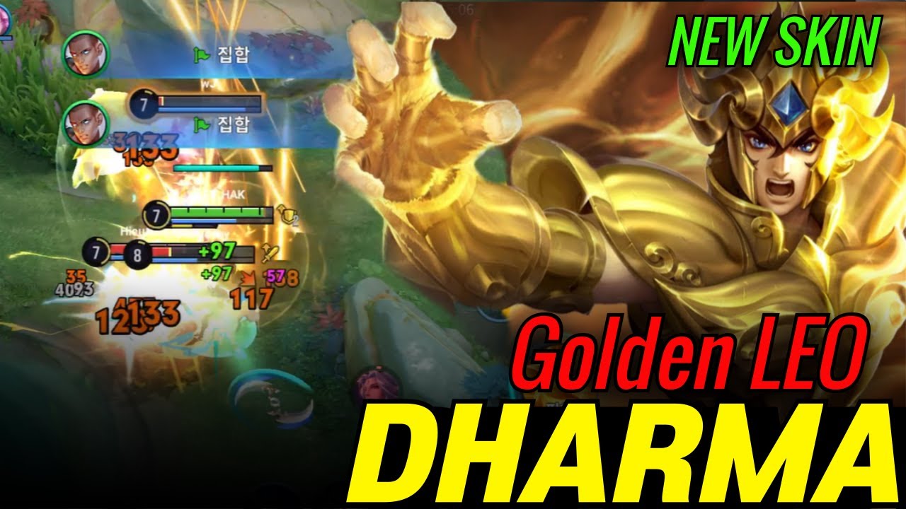 NEW SKIN IS INSANE! RANK EPIC GOLDEN LEO DHARMA / Honor of kings ...