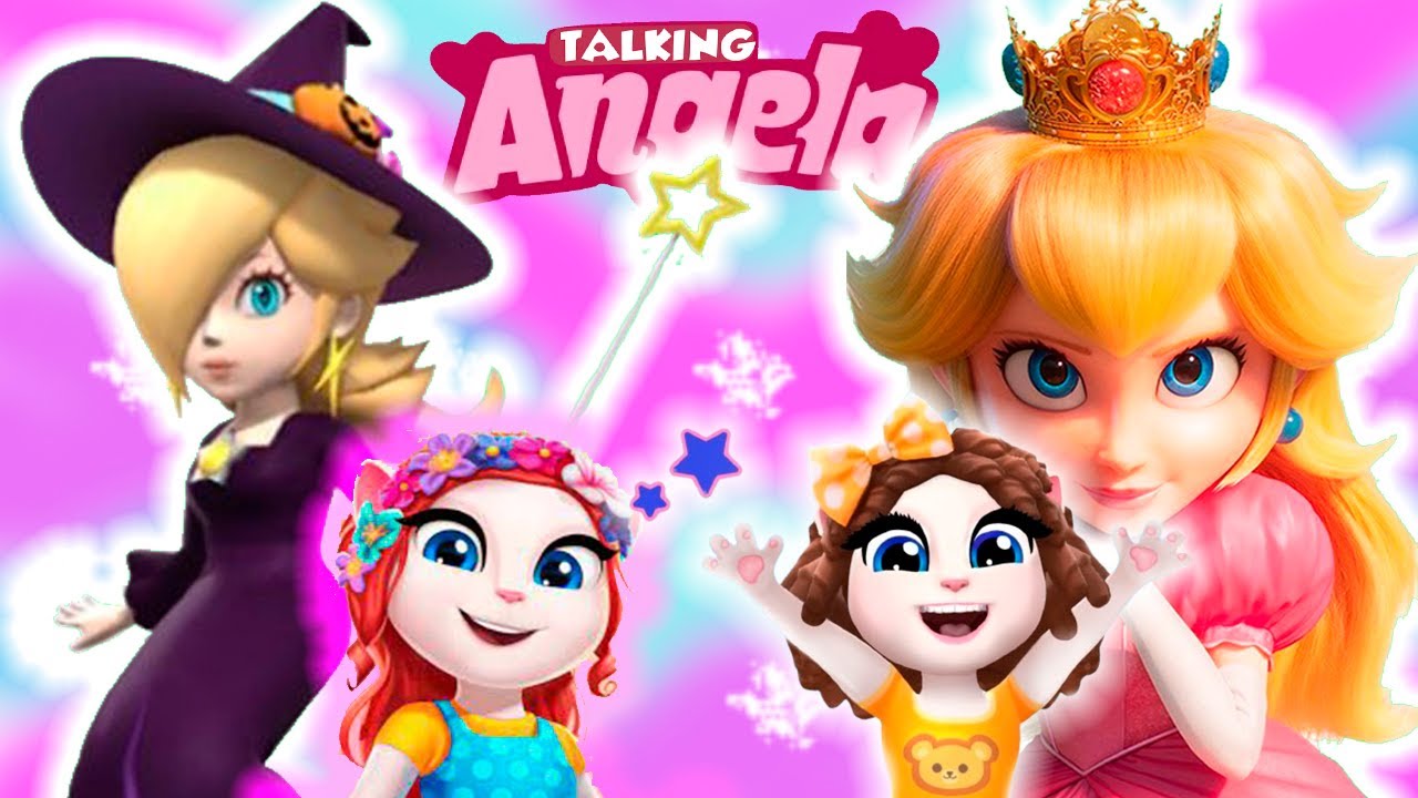 My talking Angela 2 | Princess Daisy VS Princess Paech | Talking Angela ...