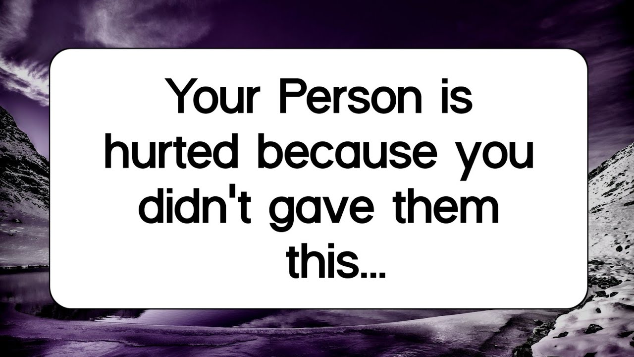 Your Person Is Hurted Because You Didn't Gave Them This...🥺 Dm to Df ...