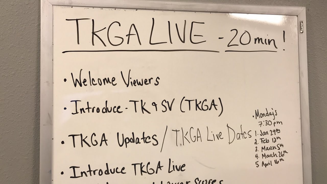 TKGA Live 1.15.2018 - YouTube