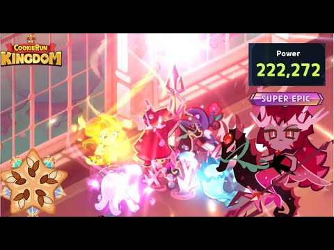 Crimson Coral Cookie Max Lvl Review | Cookie Run Kingdom - YouTube