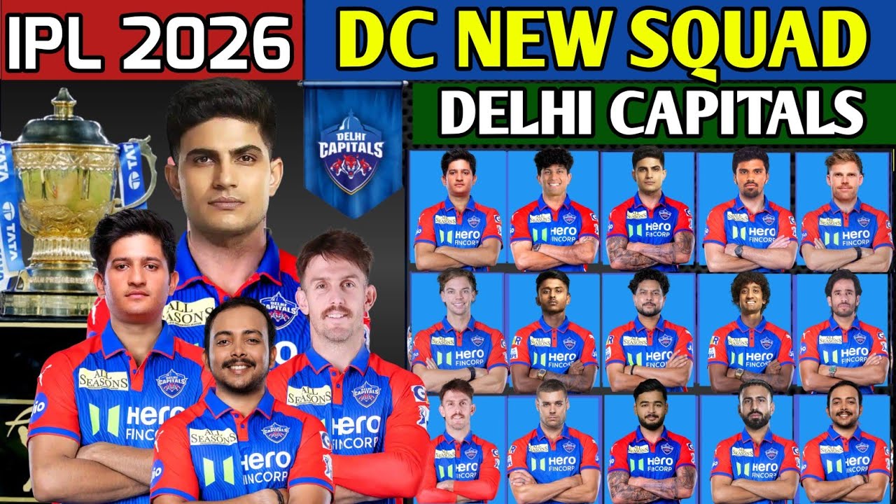 IPL 2025 | Delhi Capitals New Squad | DC Squad 2026 | 2026 DC Squad ...