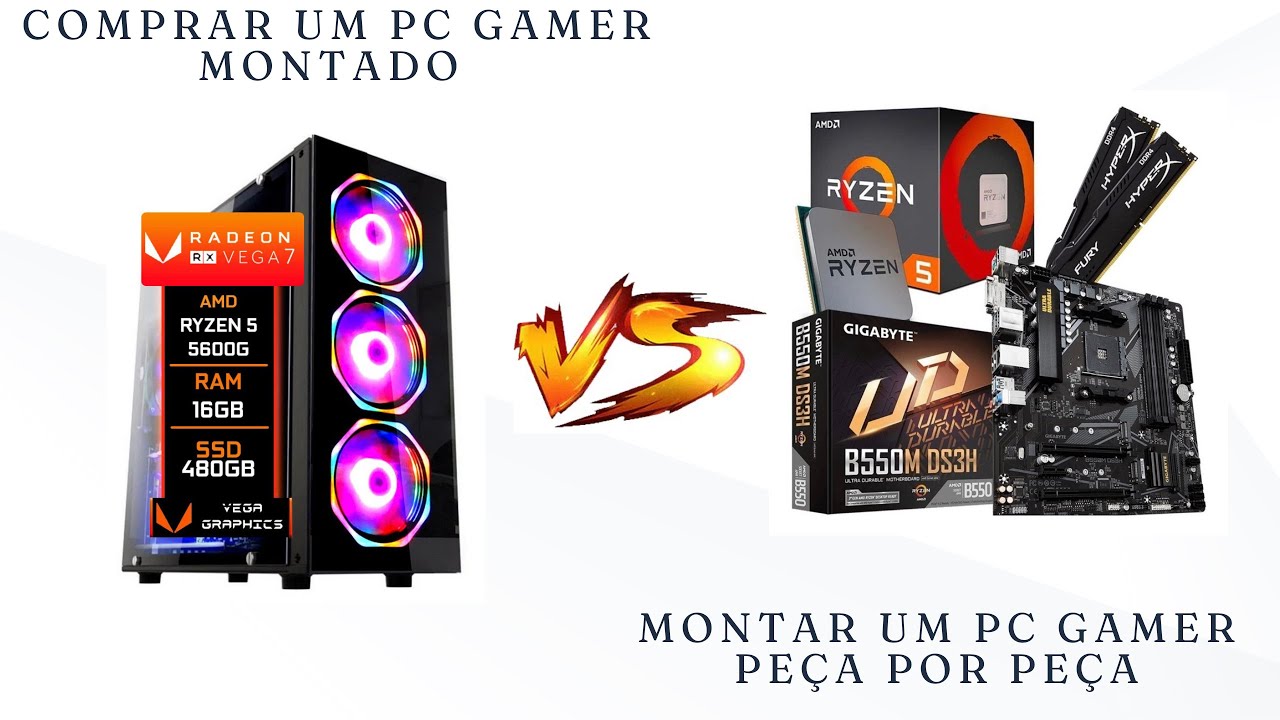 Pesquisando PC gamer de até 3 mil reais. Comprar pc montado ou montar ...