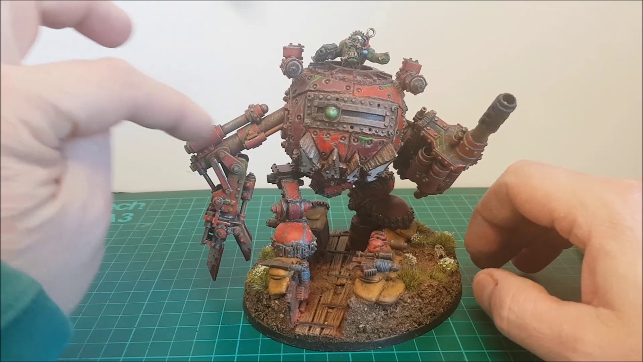 Warhammer 40k Ork Army Monkey Meka Dread P1 - YouTube