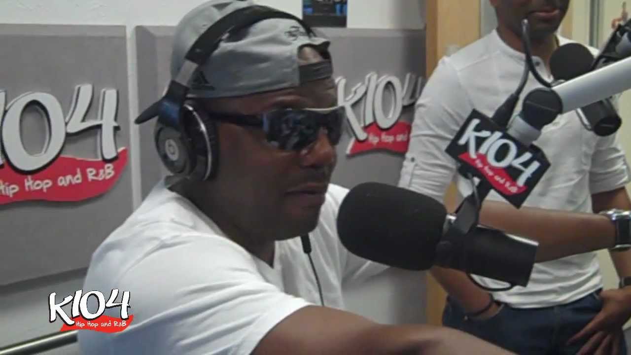 The K104 Morning Show Kicks It With Earthquake! - YouTube