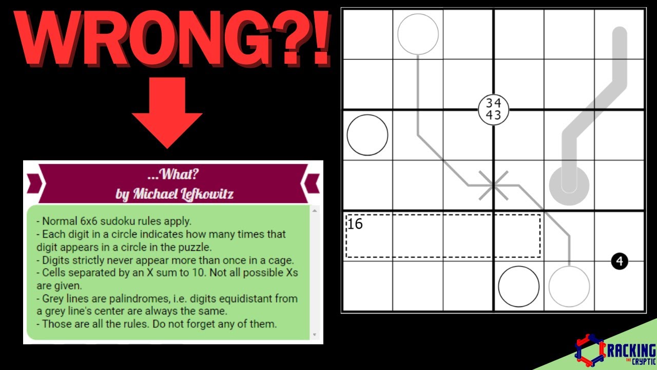 This Sudoku Has The Wrong Rules? - YouTube