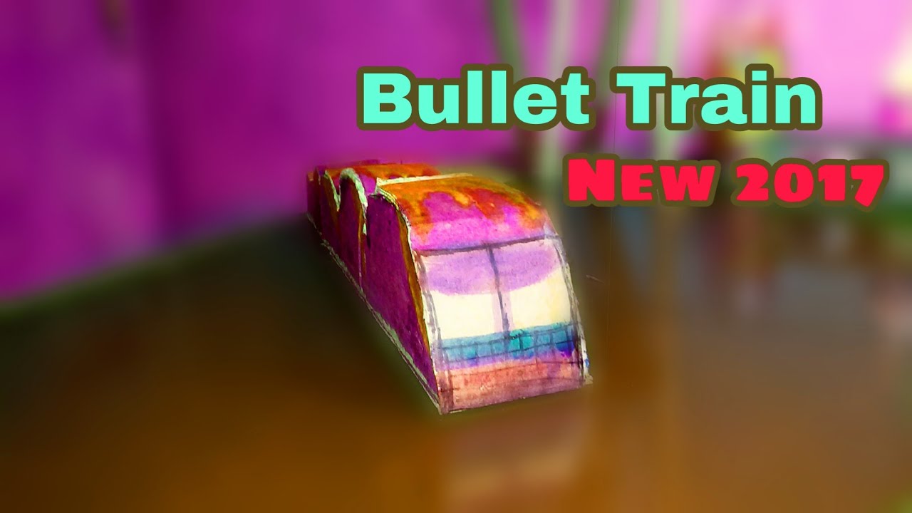 Easy Way To Make Paper Toy Bullet Train - YouTube