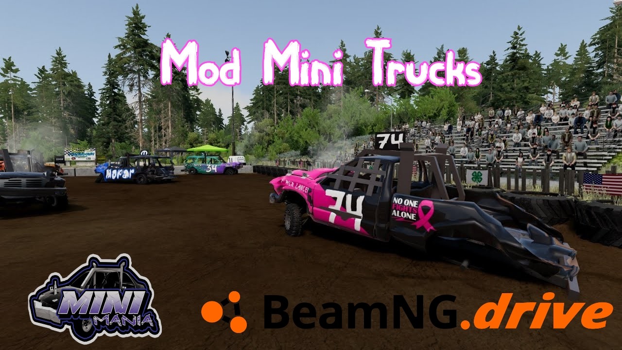 BeamNG Demolition Derby | Pro Mod Mini Trucks - YouTube