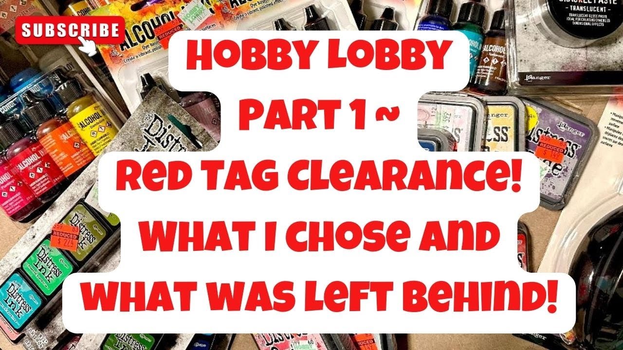 👀 HUGE Hobby Lobby haul! RED TAG CLEARANCE! Part 1! - YouTube