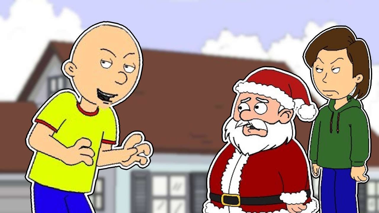 Caillou steals presents from Santa's workshop/Grounded - YouTube