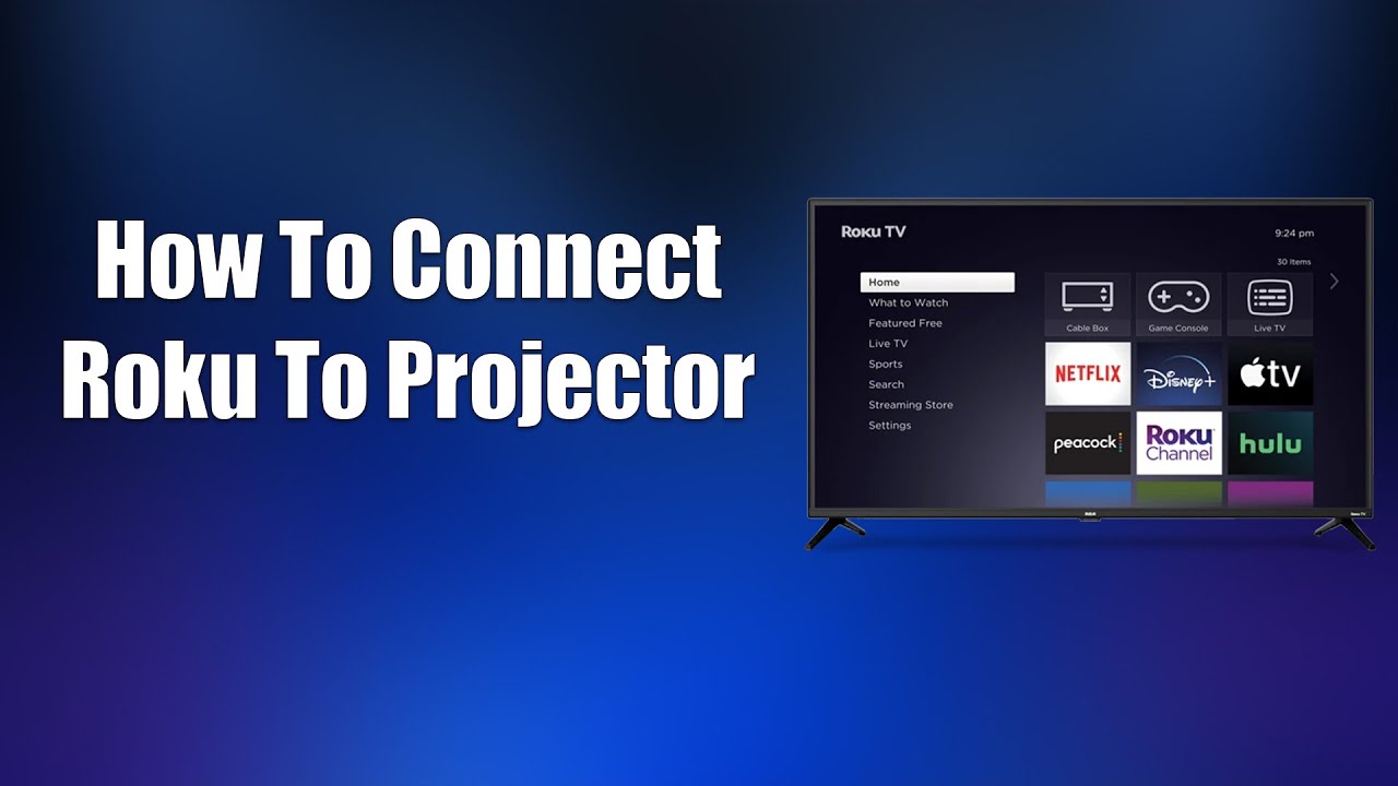 How To Connect Roku To Projector - YouTube