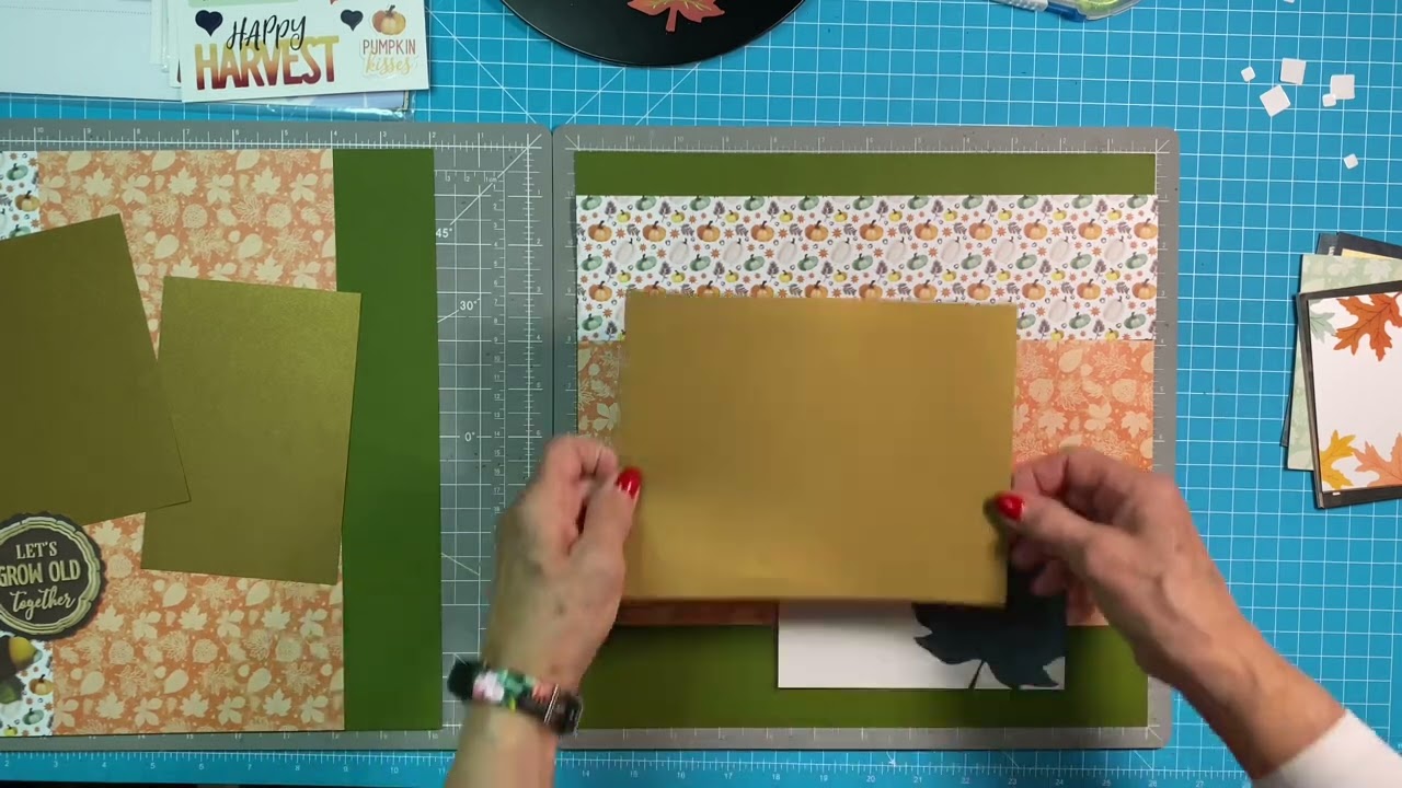 Creating Base Album Pages by Folding Paper - YouTube