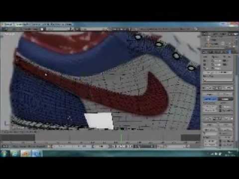 Speed Modeling Nike Shoes In Blender 2.61 - YouTube
