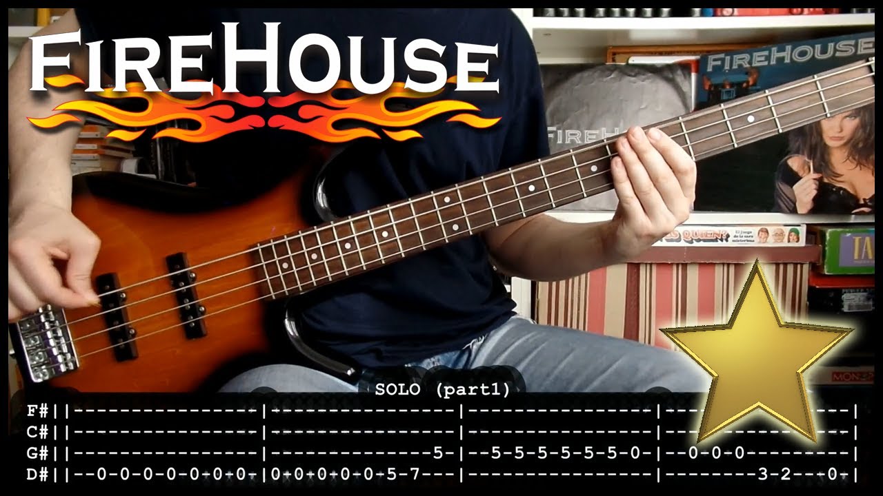 FIREHOUSE - Overnight sensation (BASS cover with TABS) [lyrics + PDF ...